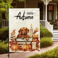 Fall Dachshund Dog Garden Flag 12x18 Inch Double Sided Outdoor Autumn ...
