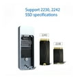 Toolless Portable SSD Enclosure Supports M+B/M Key NVMe 2230 Drive Up ...