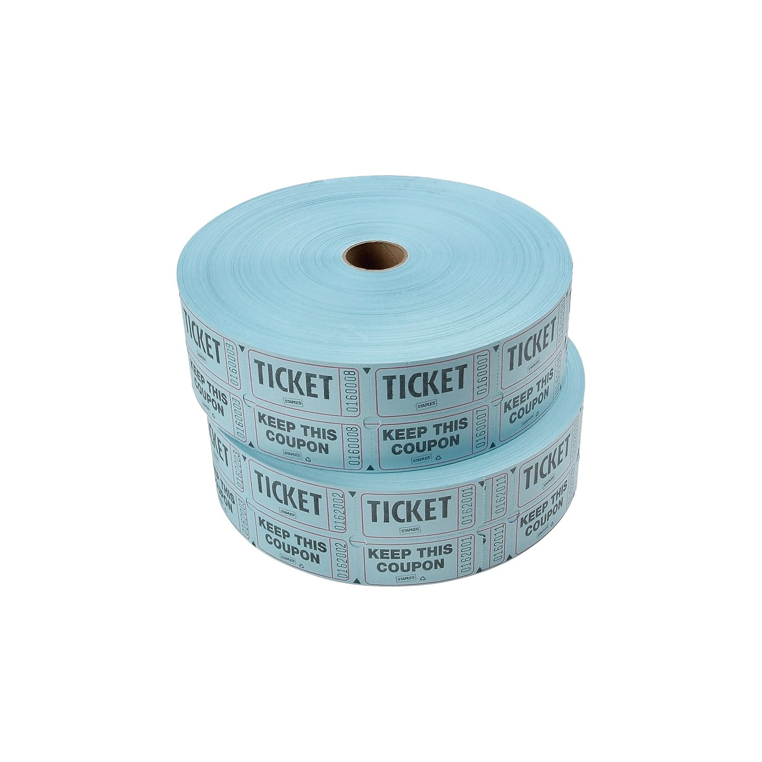 Staples Double Ticket Roll 2000/Roll 2 Rolls/Pack (19164) 321259 ...