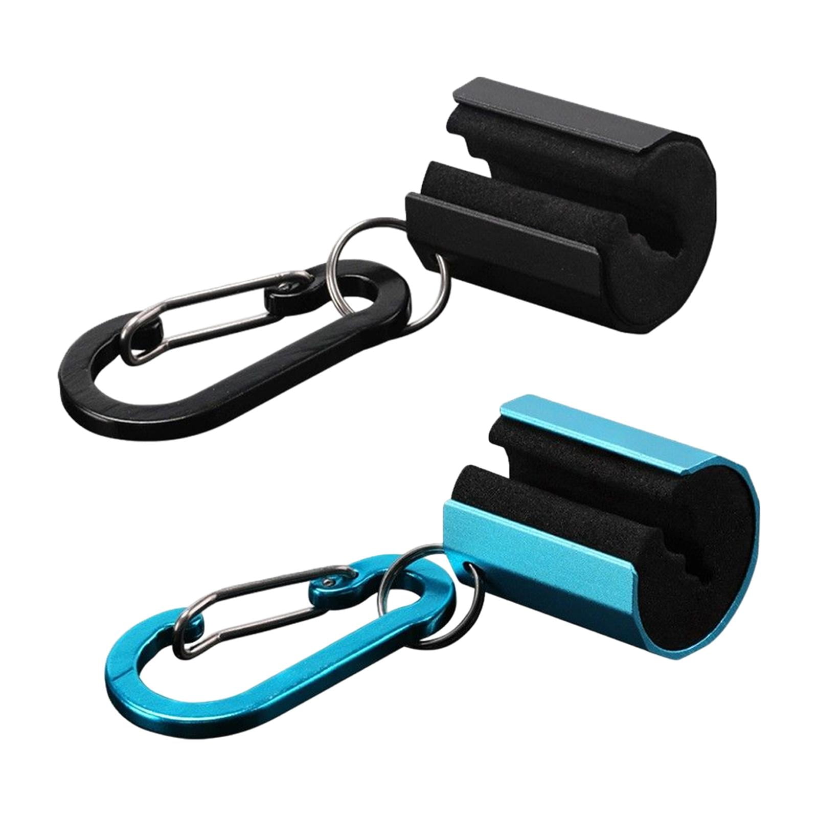 2 Pieces Creek Rod Clip with Keychain Fishing Pole Holders Portable ...