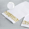 Vplus Disposable Decorative Gold Trim Paper Napkins, Folded Guest ...