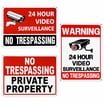 Warning Video Surveillance In Use Sign - Walmart.com
