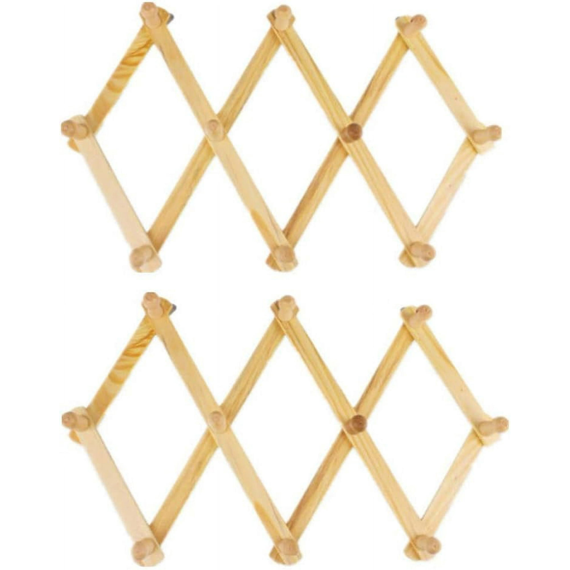 Click here for Dutchman Natural Wood Accordion Expandable Coat Ra... prices