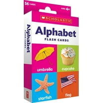 Scholastic Flash Cards Alphabet Colorful Double-Sided Reading Learning ...