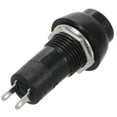 5x Black Push Button ON/OFF Bolt-On Switch Latching Round Circle Car DC ...