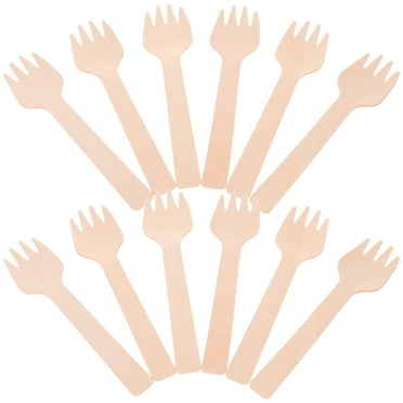 Daradara 100 Pieces Dinner Forks,Clear Plastic Disposable Cutlery Table ...