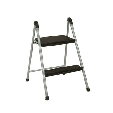 LivingSURE Extra Wide Step Stool with Handle, 20” x 15.6” x 38.4 ...