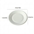 IHXORA Disposable Bamboo Pulp Paper Plates, Sugarcane Fiber Trays ...