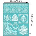2pc Self-Adhesive Silk Screen Printing Stencil for Painting on Wood DIY ...