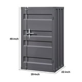 Acme Cargo Container Style Metal Chest with 1 Door, Multiple Colors ...