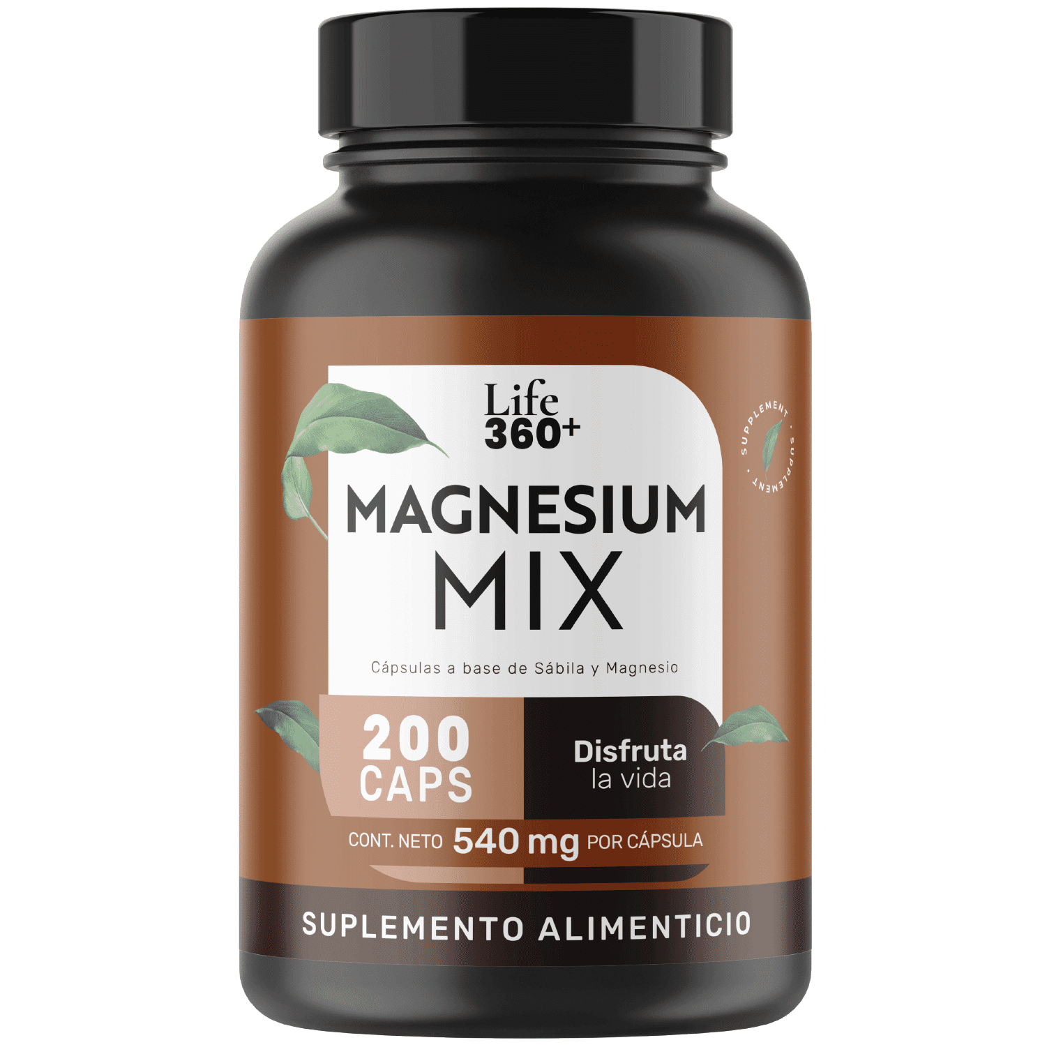 LIFE 360+ Magnesium Mix | 200 Cápsulas | Maltodextrina, Citrato de ...