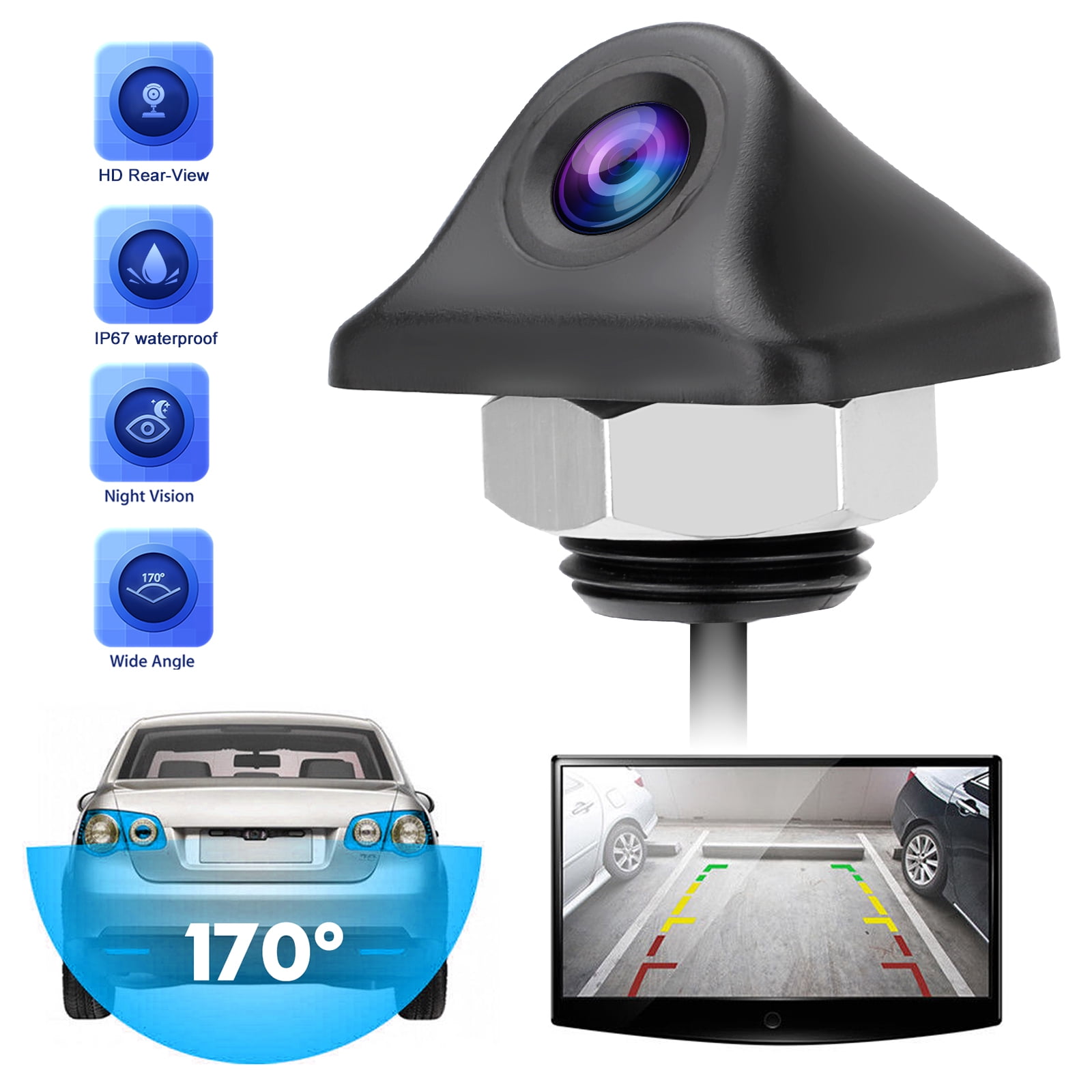 Hd Reversing Camera Tsv 170 Degrees Wide Angle Vehicle Rear View