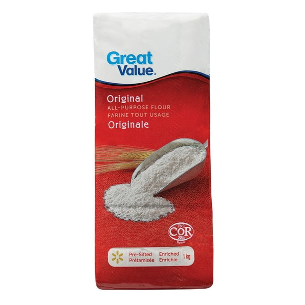 Great Value Original All-Purpose Flour, 1 kg - Walmart.ca