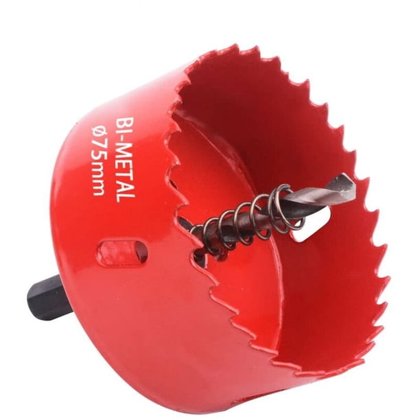 Scie Cloche Bi-métal, Scie Cloche Bois Ø75mm, Scie Trépan Foret de ...