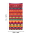 Bohemian Tribal Geometric Bath Towel, Soft Absorbent Large Beach Towel ...