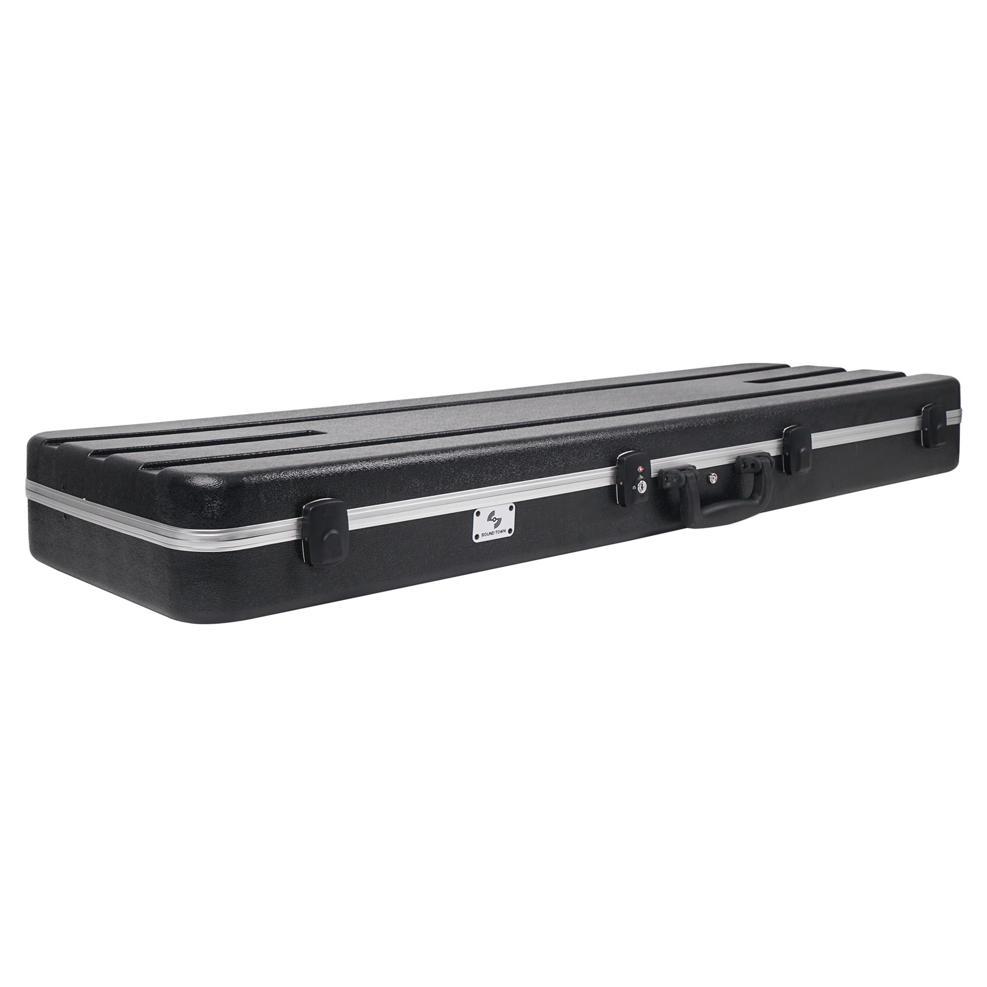 Sound Town Lightweight ABS Road Case for Electric Bass Guitar with TSA ...