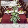 8 Pack Burgundy Tablecloth 60x102 Inch Rectangle Table Cloth for 6 Foot ...