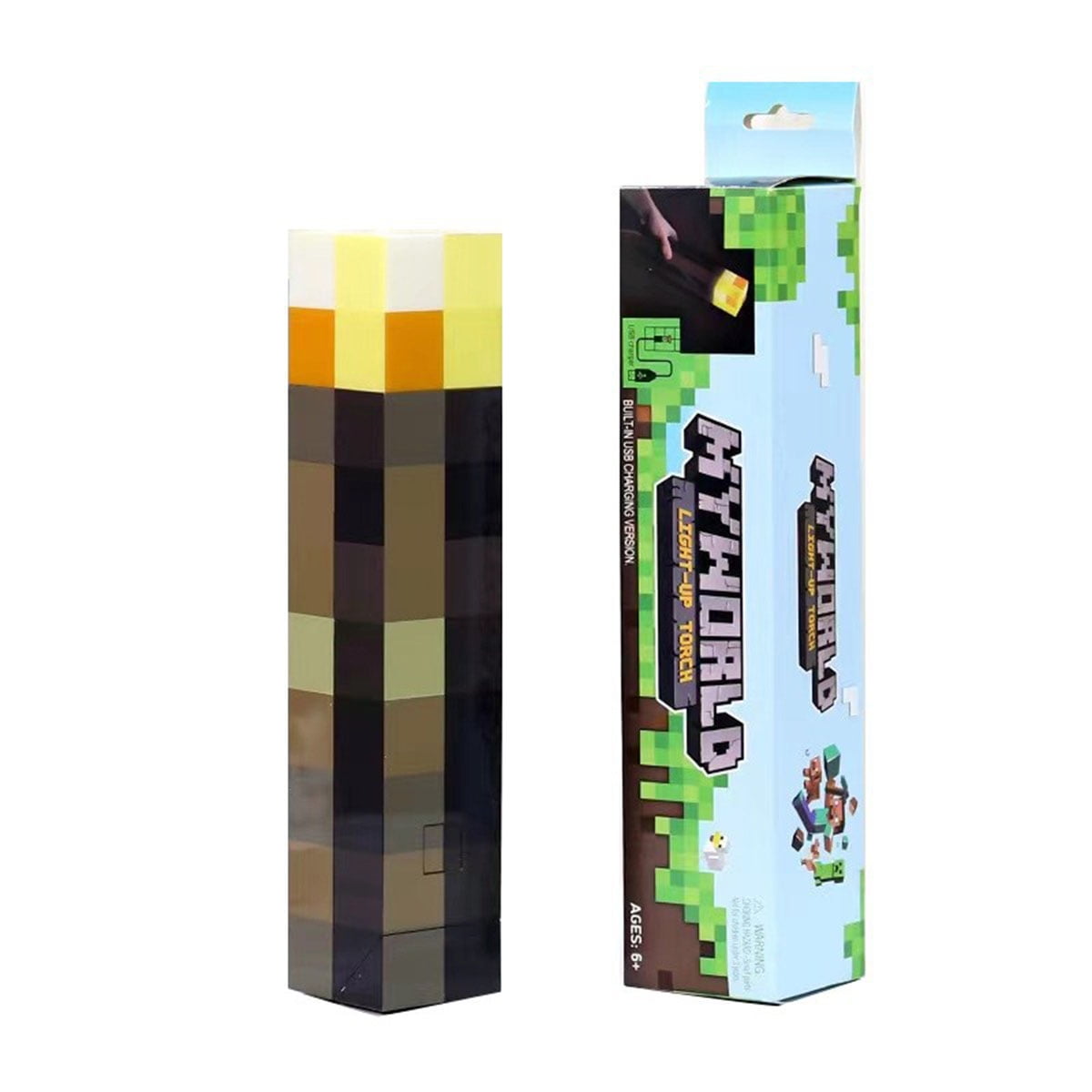 Minecraft Antorcha Luz Juego Periférico Pixel Estilo Control Remoto ...