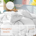 Abstract Twisted LineStripe Duvet Cover Set Queen Size, Wave Black Line ...