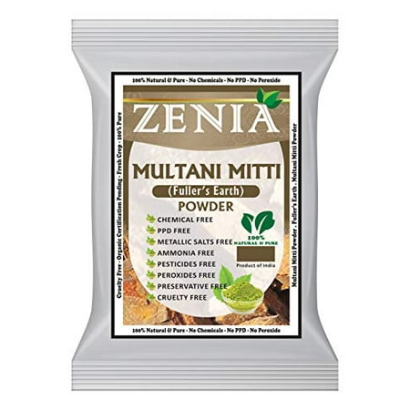 Zenia Multani Mitti Fullers Earth Clay Powder Facial Mask 100 grams ...