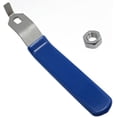 1PCS Blue Stainless Steel Water Valve Handles DN32 Ball Handle with nut ...