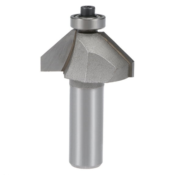 1/2'' Shank 5/8'' Cutting Length Ball Bearing 45 Degree Chamfer Router ...