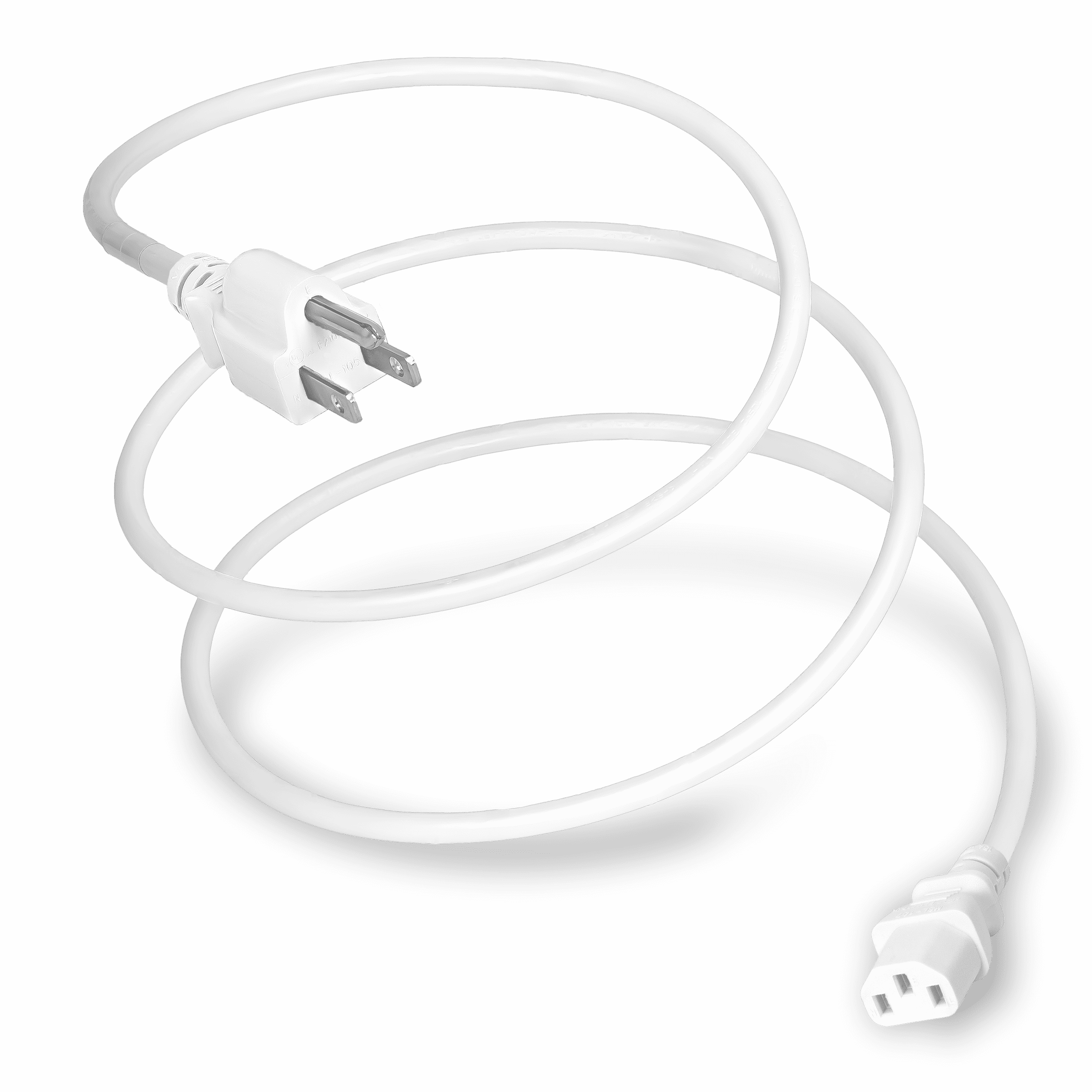 World Cord Sets 6 Foot NEMA 5-15P to IEC320 C13 Light Duty Universal TV ...