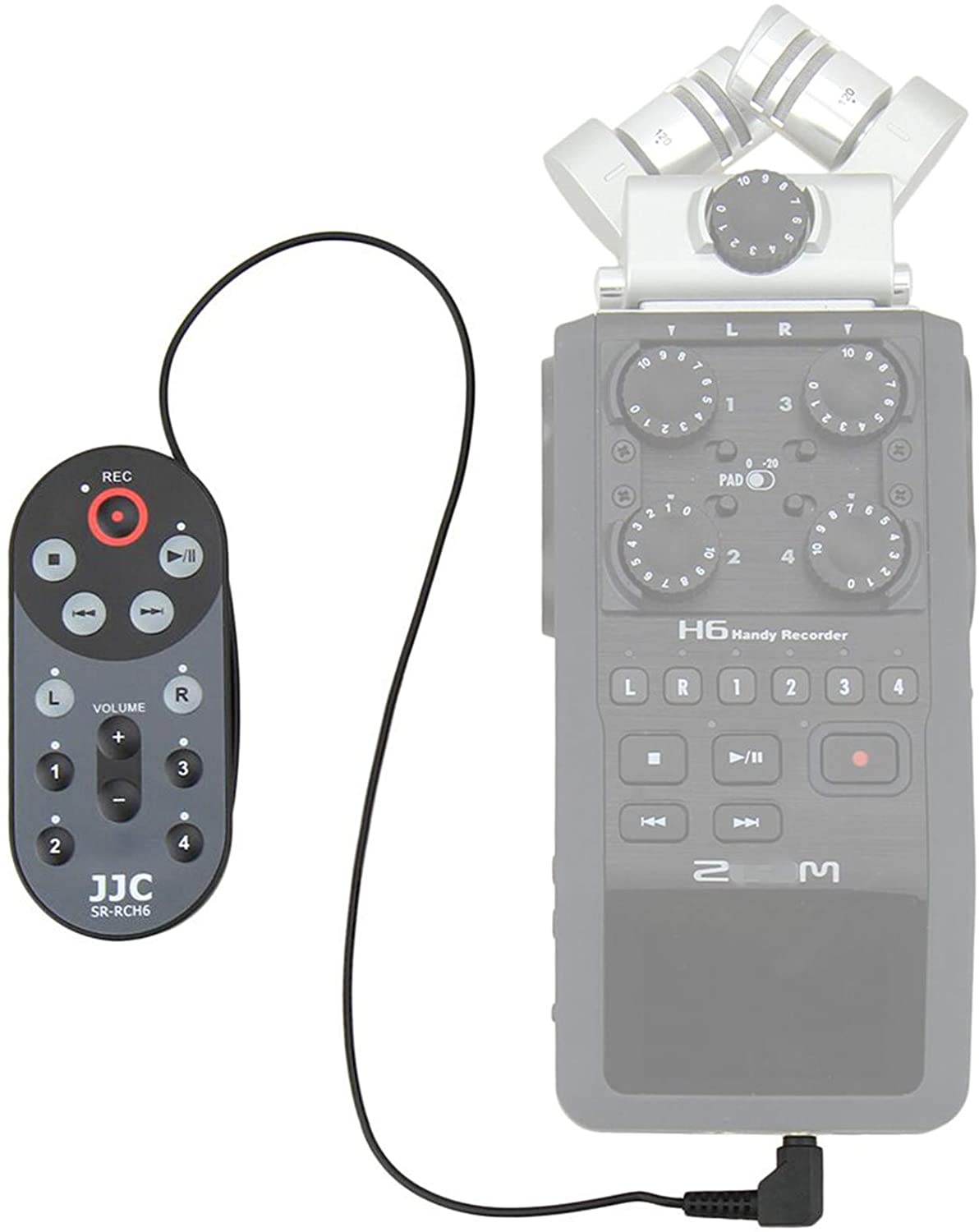 Wgthhk H6 Cable Wired Remote Control Commander for Zoom H6 & H6 All ...
