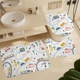 Cute Kids Car Theme 4 Piece Shower Curtain Sets,Cartoon Hand Painting ...