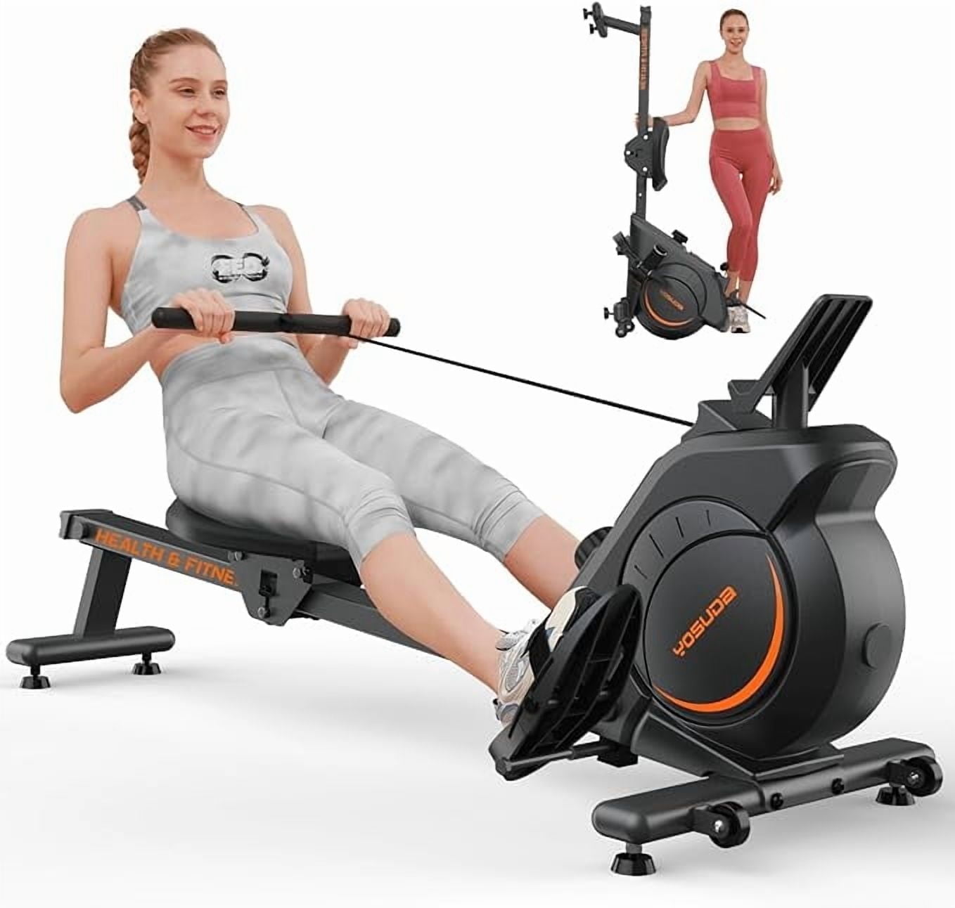 YOSUDA Magnetic Rowing Machine for Home Workout, 350 lb capacity, 16 ...