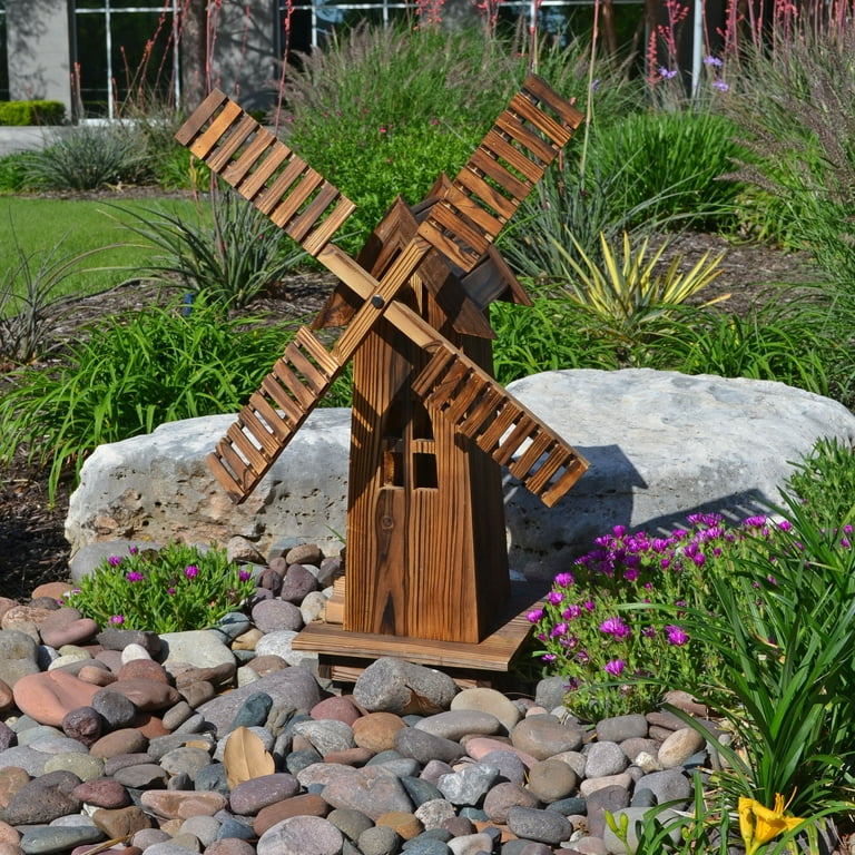 Large Wooden Garden Windmill | Fasci Garden
