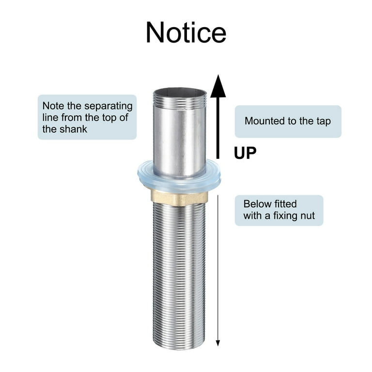 Faucet Extender Stainless Steel Faucet Extension Kit - 6" Shank With ...