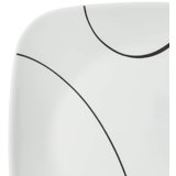 Corelle® Simple Lines, Set of 6, Square, Lunch Plate - Walmart.com