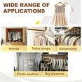 AUQ 40 Pack Garment Bags,60x90cm Plastic Dry Cleaning Bags for Hanging ...