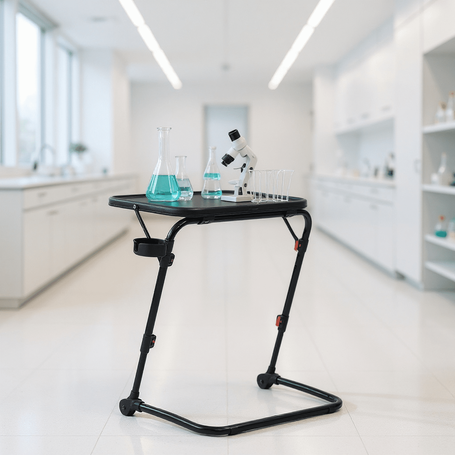 Click here for Homy Casa Height Adjustable Folding Table With Cup... prices