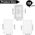 18pcs Transparent Acrylic Silver Bar Gold Bar Storage Cases Air-Tite ...