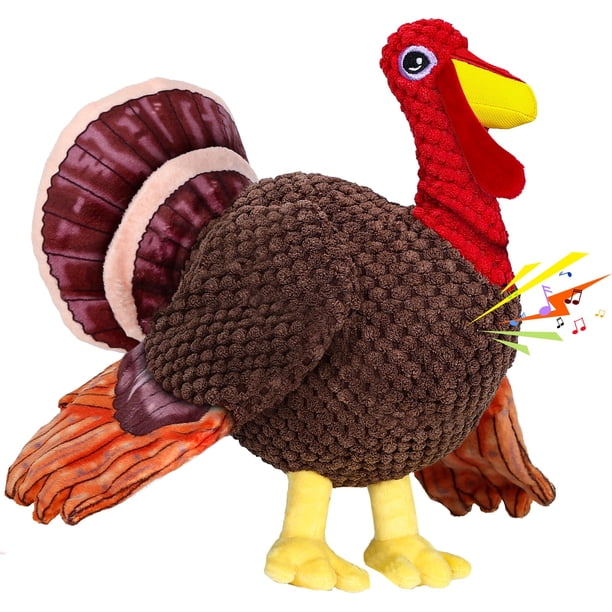 Juguete para perros PUHOHUN Thanksgiving Turkey Squeaky para perros ...
