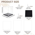 Acrylic Minifigures Display Cases with Black Base Clear Square 21.5x21 ...