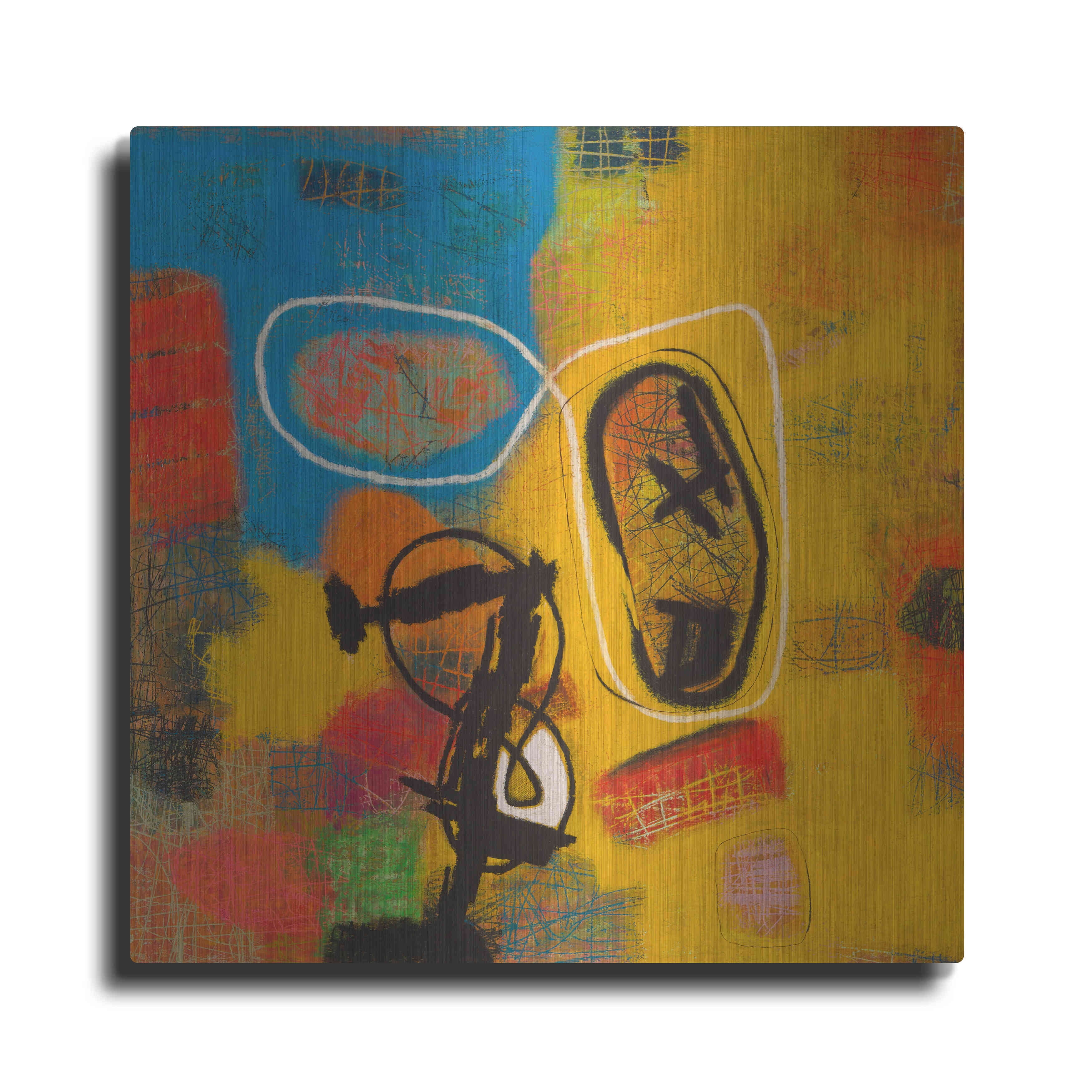 Luxe Metal Art 'Conversations in the Abstract 32' by Downs, Metal Wall ...
