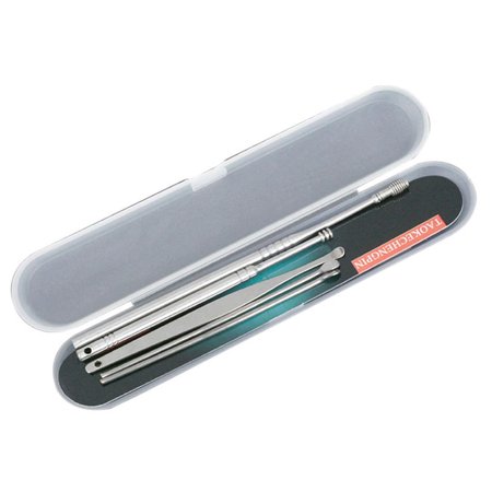 Baohd 5Pcs/Set Stainless Steel Spiral Ear Pick Spoon Ear Wax Removal ...