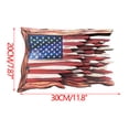 Qonioi Flag Garden Decoration Wooden, Odorless Natural Wood Ornament ...