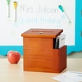 Juvale Wooden Suggestion Box with Lock and Keys, Brown 7.5x7.1x5.5 ...