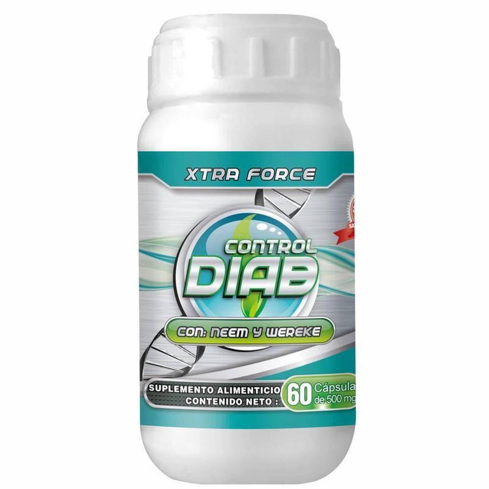 Suplemento Control Diab Xtra Force Control Glucosa 60 Caps. Xtraforce ...