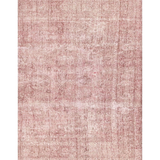 Ahgly Company Indoor Rectangle Abstract Deep Rose Pink Abstract Area ...