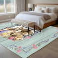 5x7 Area Rugs for Living Room, Easter Bunny Non Slip Area Rugs for ...
