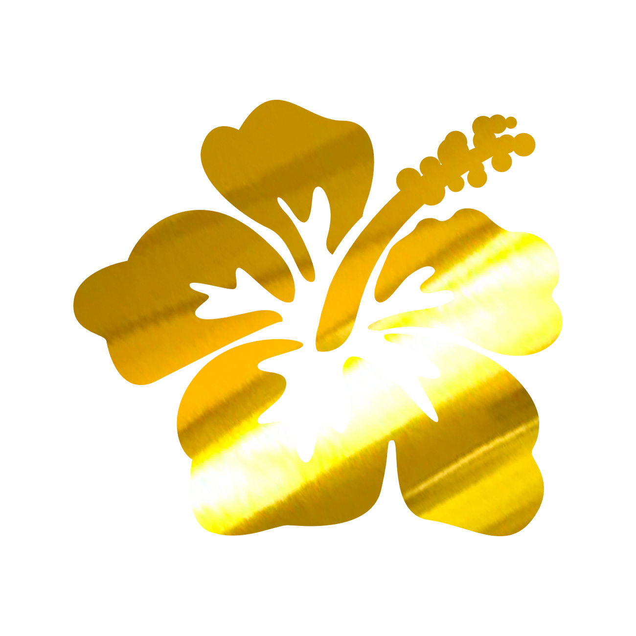 Hibiscus Flower Sticker Decal Die Cut - Self Adhesive Vinyl ...