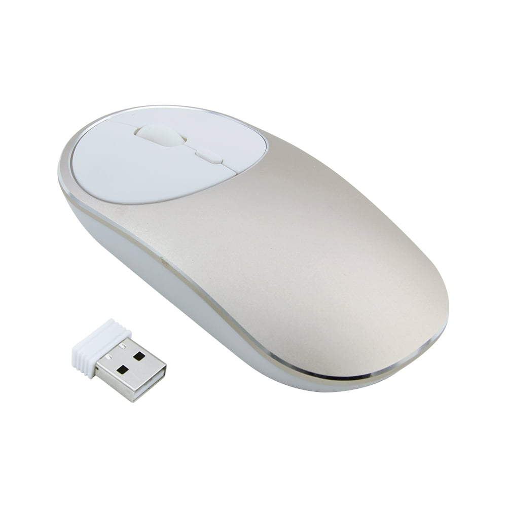 Elec Space Bluetooth Mouse, 2.4GHz Silent Wireless Mouse with 4 Buttons ...