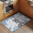 2x3 Ft Entryway Area Rug, Easter Rabbit Kitchen Rug Runner Washable ...