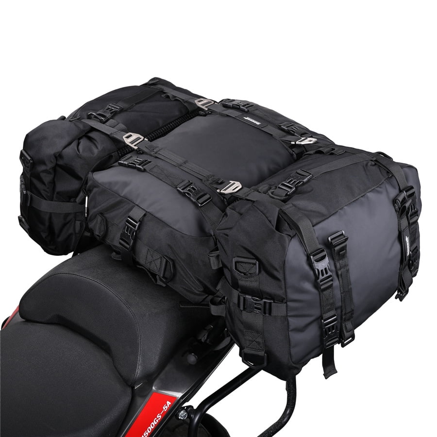 20L PVC Multiple Purpose Motorcycle ATV Rear Seat Bag Protection Bar ...