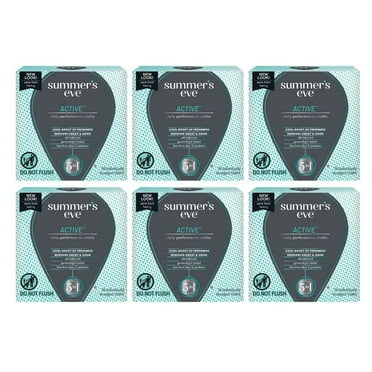 Summer's Eve Active Daily Performance Feminine Wipes, pH Balanced ...